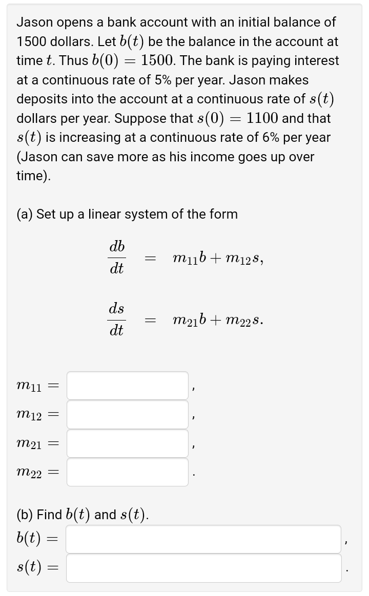 Solved Jason opens a bank account with an initial balance of | Chegg.com