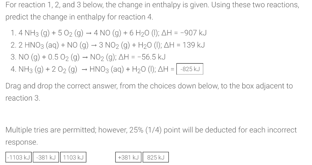 Solved For Reaction 1 2 And 3 Below The Change In Chegg