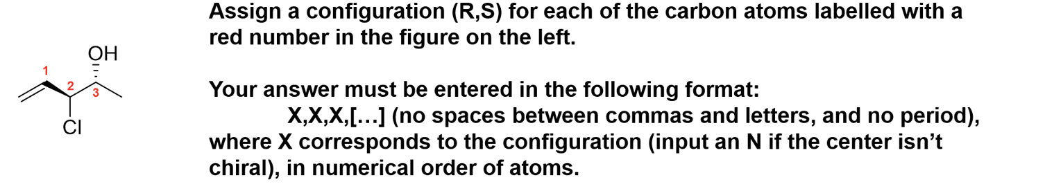 Solved Assign a configuration (R,S) for each of the carbon | Chegg.com