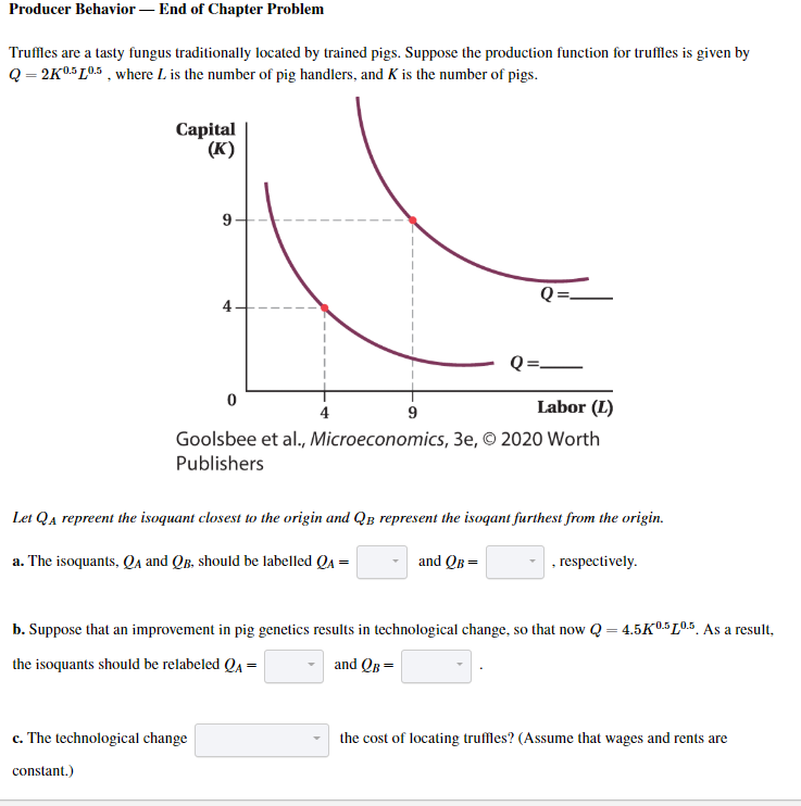 Solved Producer Behavior – End of Chapter Problem Truffles | Chegg.com