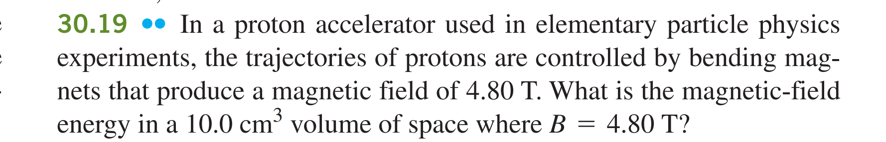 Solved - 30.19 .. In a proton accelerator used in elementary | Chegg.com