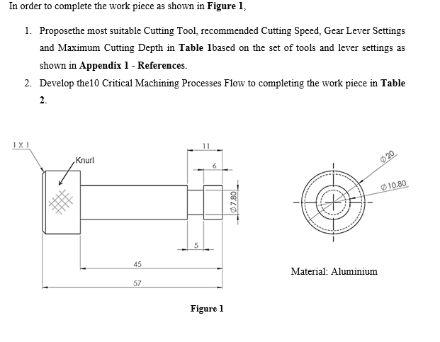 In order to complete the work piece as shown in | Chegg.com