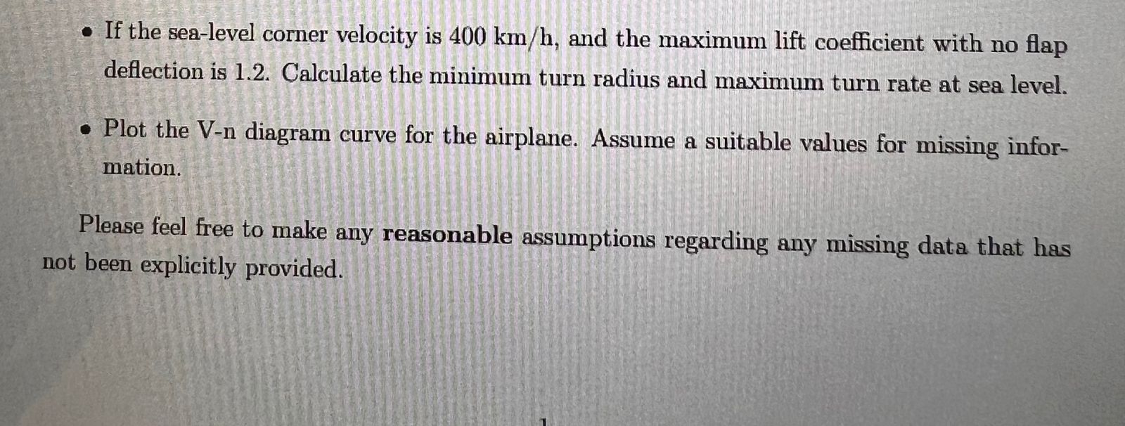 Solved - If the sea-level corner velocity is 400 km/h, and | Chegg.com