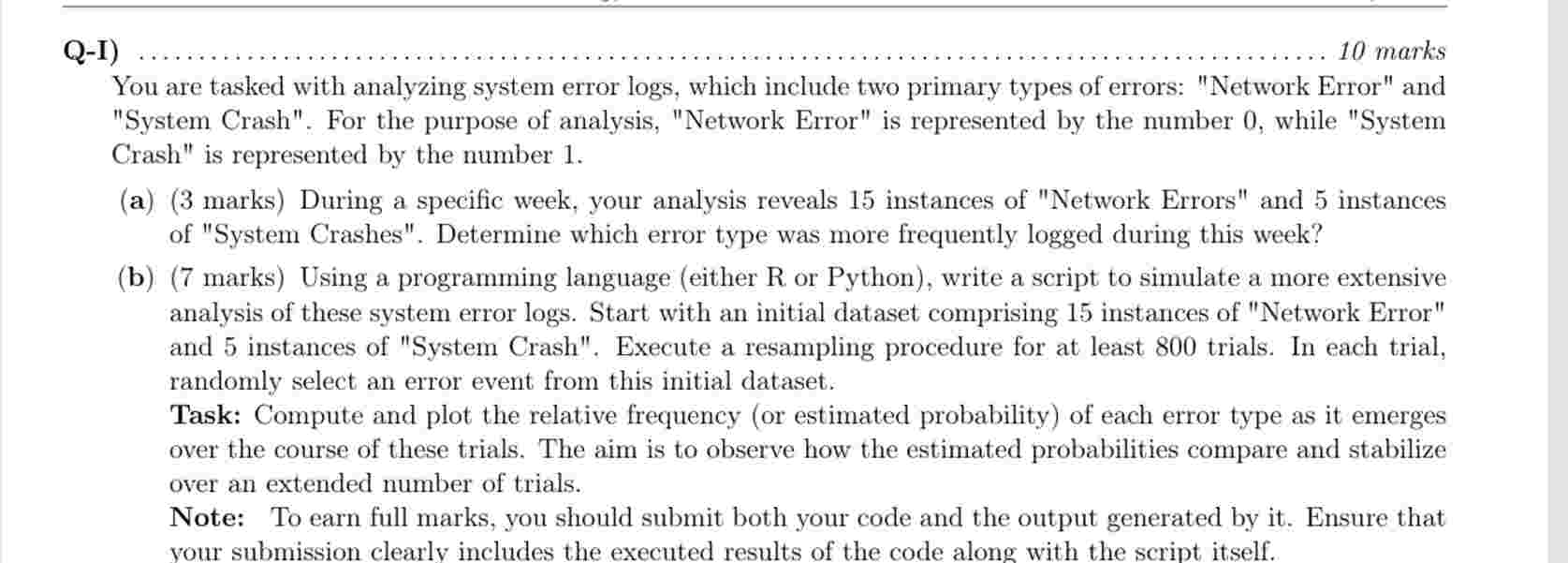 Q-I) 10 ﻿marks You are tasked with analyzing system | Chegg.com