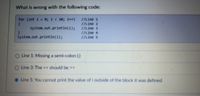 Solved Is this code error free from a variable scope | Chegg.com