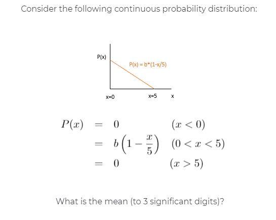Solved Consider the following continuous probability | Chegg.com