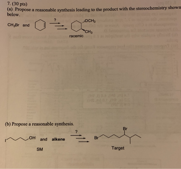 Solved o) Propose a reasonable synthesis leading to the | Chegg.com
