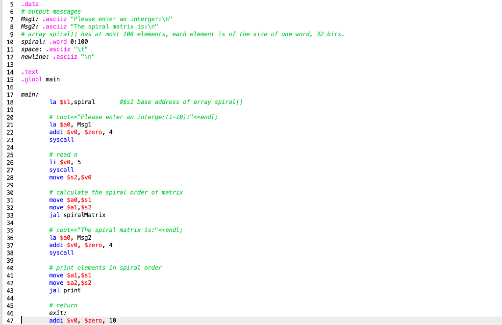 You have to complete this piece of code based on the | Chegg.com