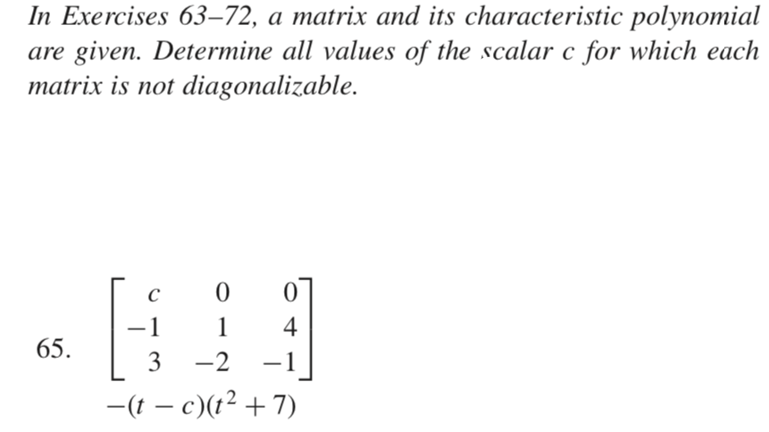Solved In Exercises 63-72, ﻿a matrix and its characteristic | Chegg.com