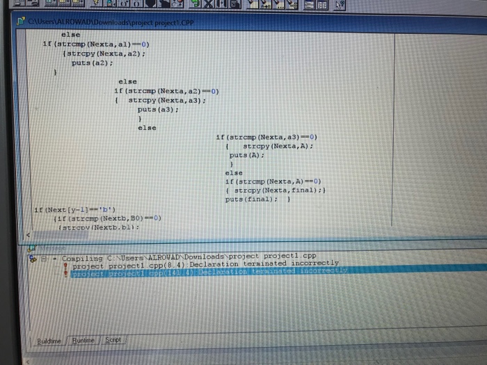 Solved ClUsers ALROWAD Downloads project project1.CPP | Chegg.com
