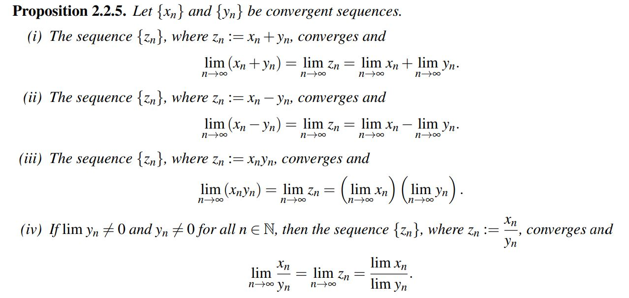 Solved Exercise 2.2.6: Let xn := m and yn := 1. Define Zn := | Chegg.com
