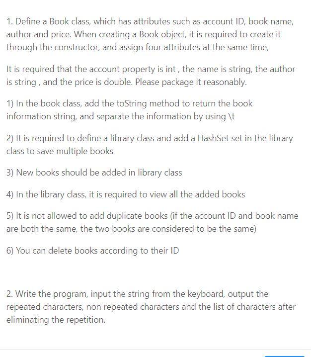 Solved 1. Define a Book class, which has attributes such as | Chegg.com