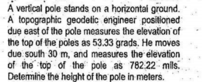 Solved A vertical pole stands on a horizontal ground. A | Chegg.com