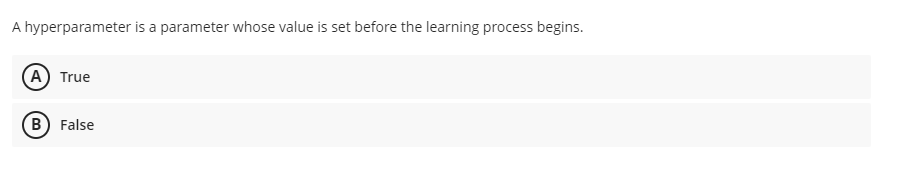 Solved A hyperparameter is a parameter whose value is set | Chegg.com