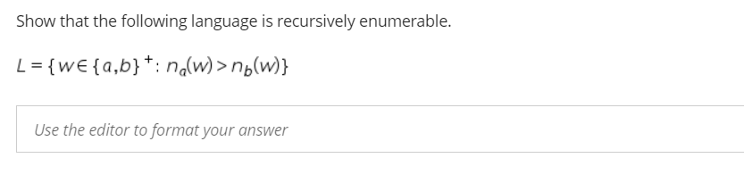 Solved Show that the following language is recursively | Chegg.com