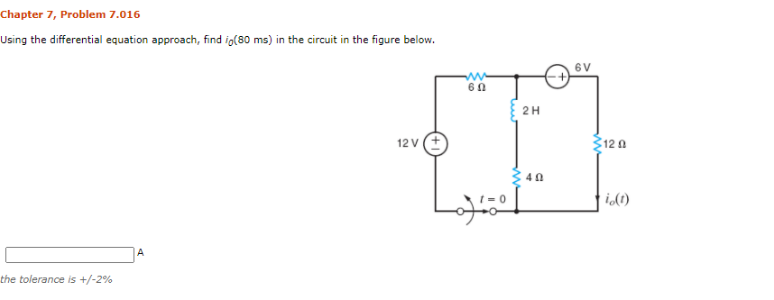 Solved Chapter 7, Problem 7.016 Using the differential | Chegg.com