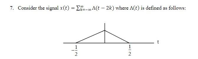 Solved 10. Consider the signal z(t) = A(t) - Alt - ), where | Chegg.com