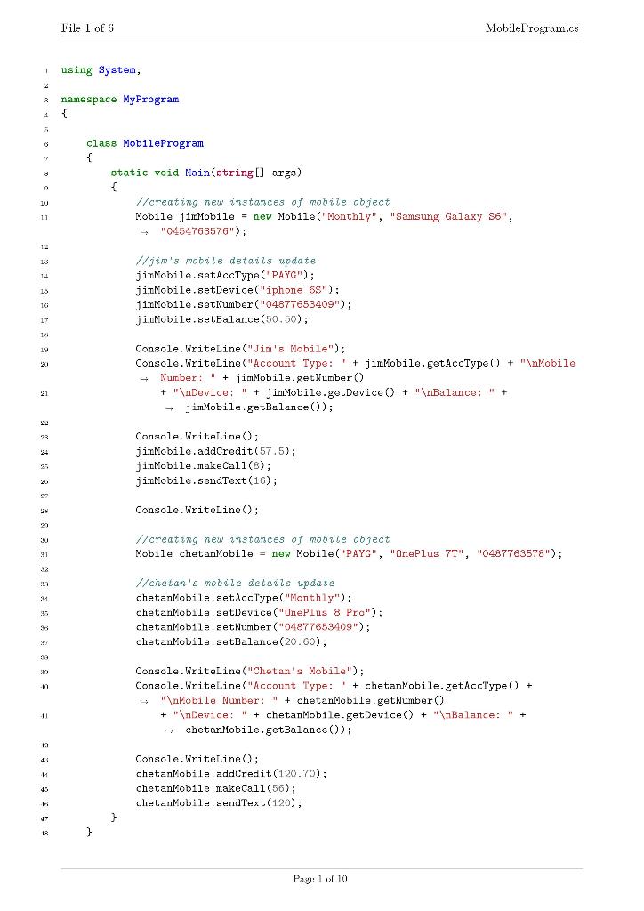 Solved i need to give code walkthrough for all this | Chegg.com
