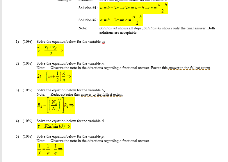 Solved A -b Solution #1: A B+ 2c 2c = A-bc A - Solution #2:
