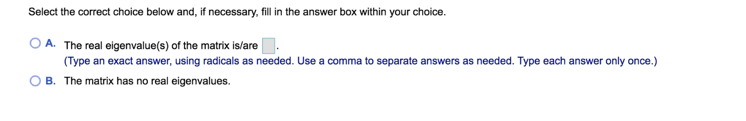 Solved Find the characteristic polynomial and the | Chegg.com