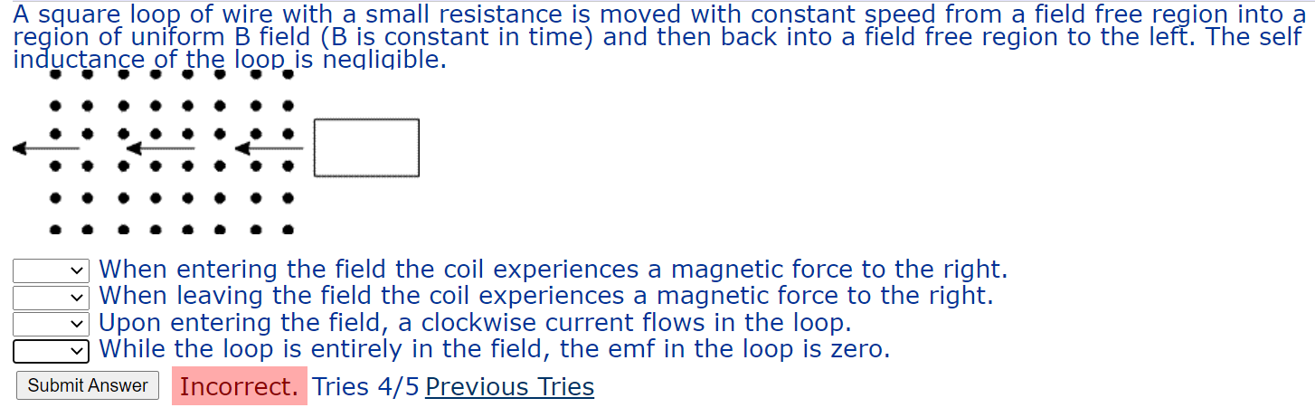 Solved A square loop of wire with a small resistance is | Chegg.com