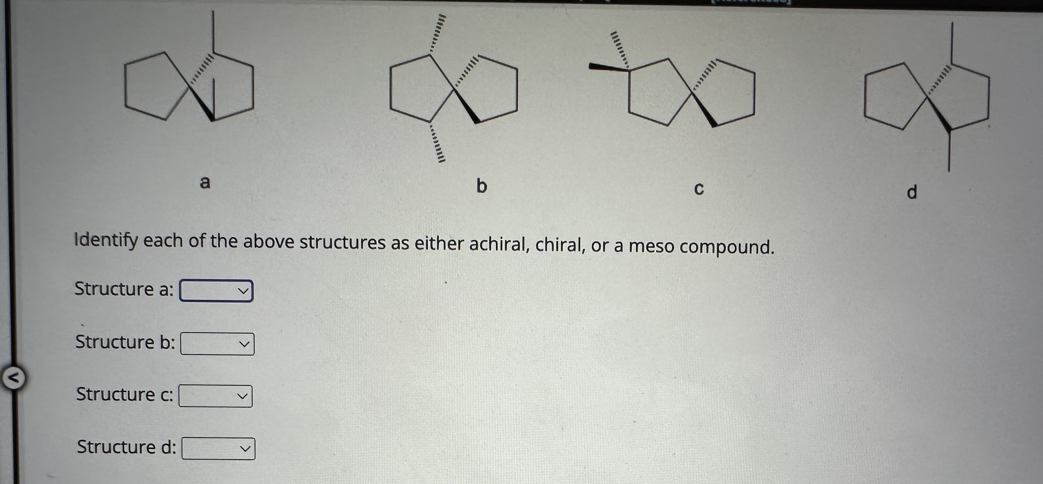 Identify each of the above structures as either | Chegg.com