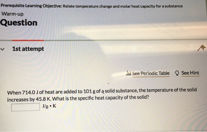 Solved Prerequisite Learning Objective: Relate temperature | Chegg.com