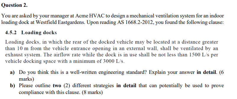 Solved You are asked by your manager at Acme HVAC to design | Chegg.com