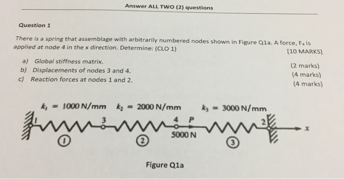 Solved Answer ALL TWO (2) questions Question 1 There is a | Chegg.com