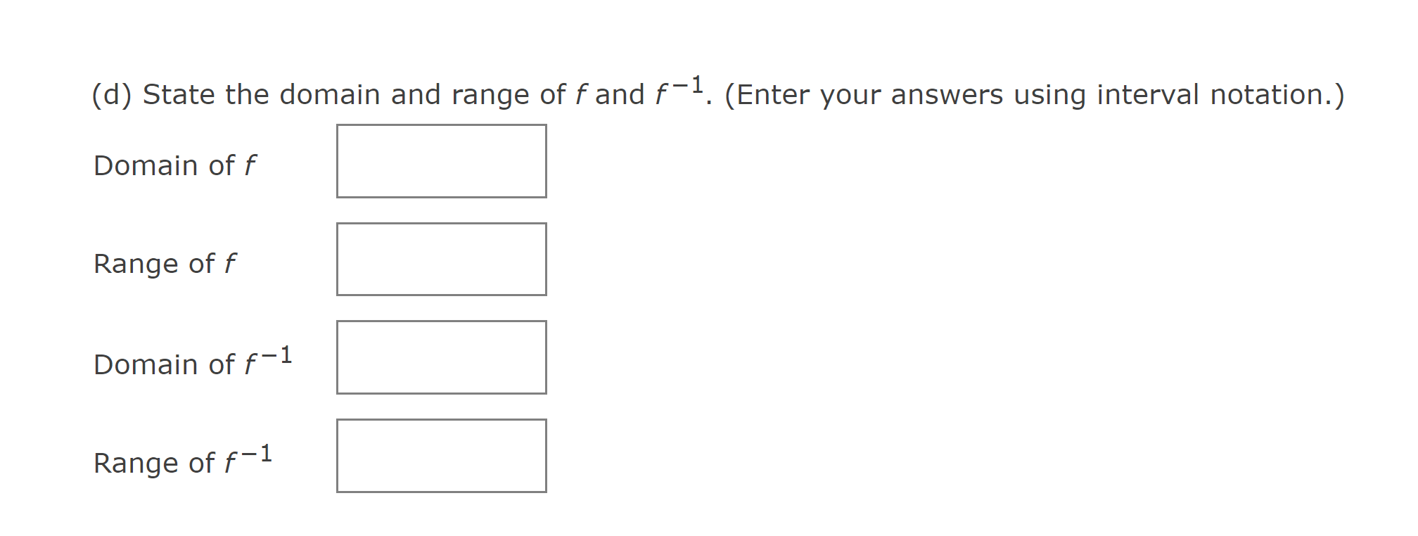 Solved Consider the function. f(x)=7x (a) Find the inverse | Chegg.com