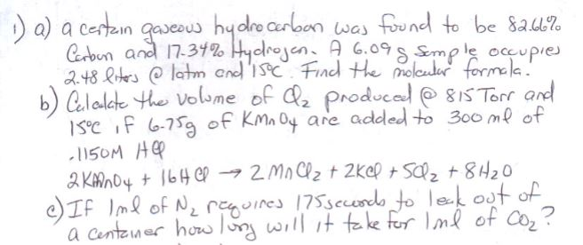 Solved Calculate the volume of Cl2 produced @ 815 torr and | Chegg.com