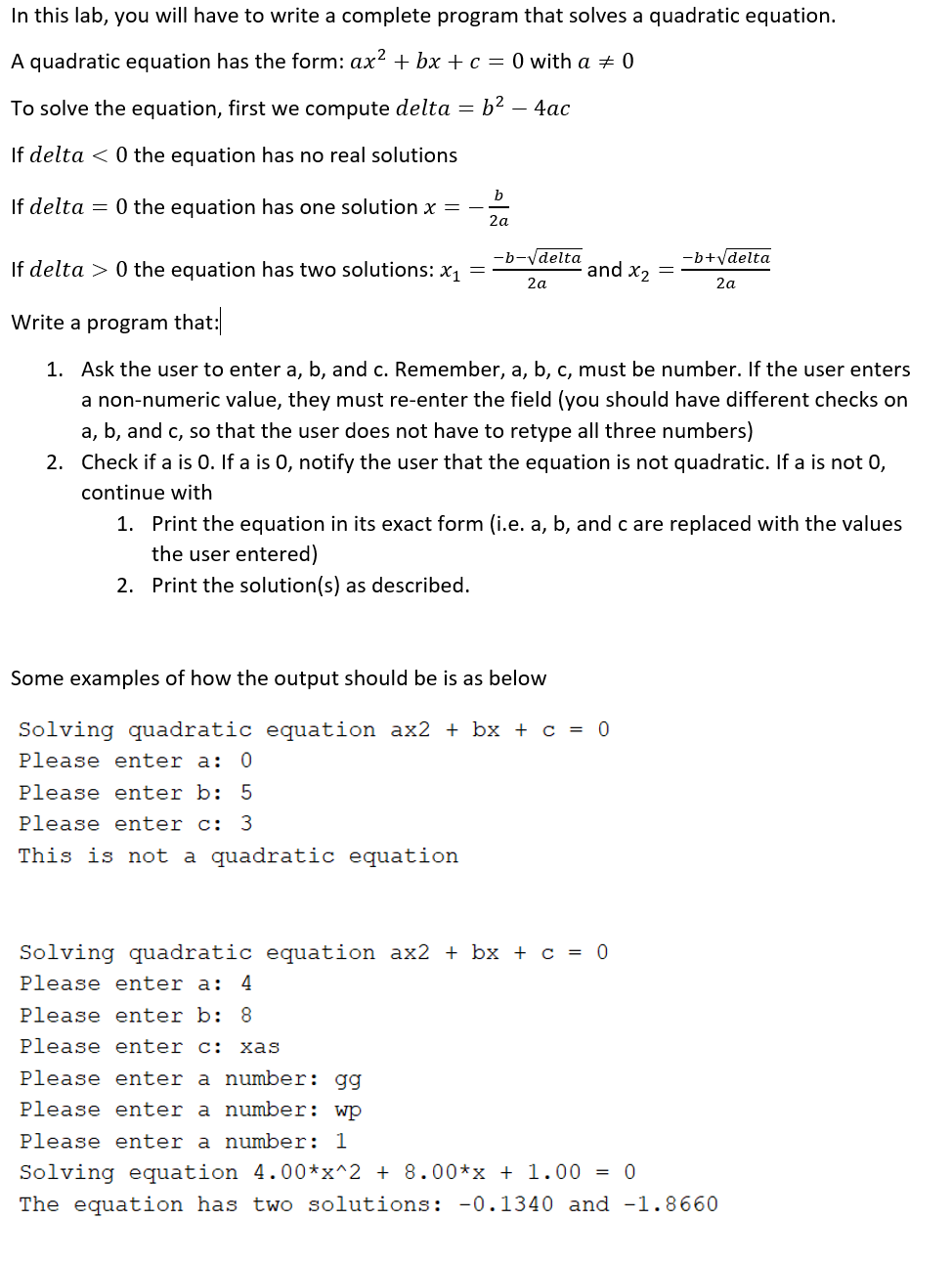 Solved In this lab, you will have to write a complete | Chegg.com