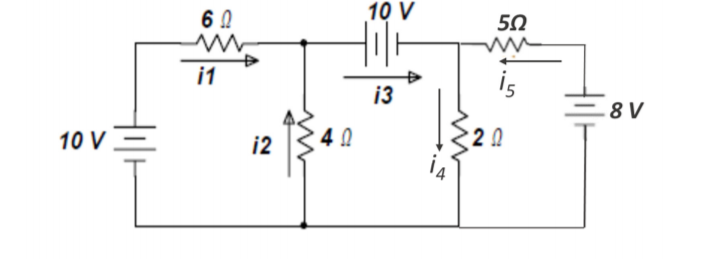 Solved Calculate the unknown currents I1, I2 , I3 , I4 and | Chegg.com