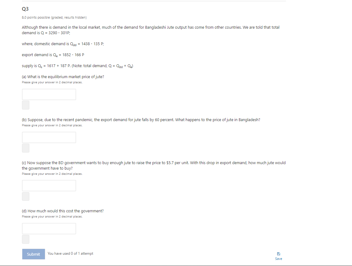 Solved Q3 8.0 points possible graded, results hidden) | Chegg.com
