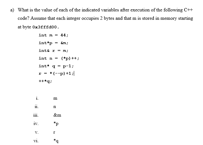 Solved a) What is the value of each of the indicated | Chegg.com