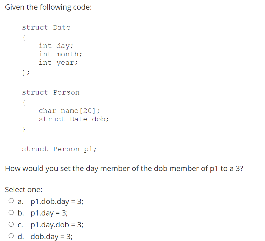 Solved The default case in a switch statement: Select one: | Chegg.com