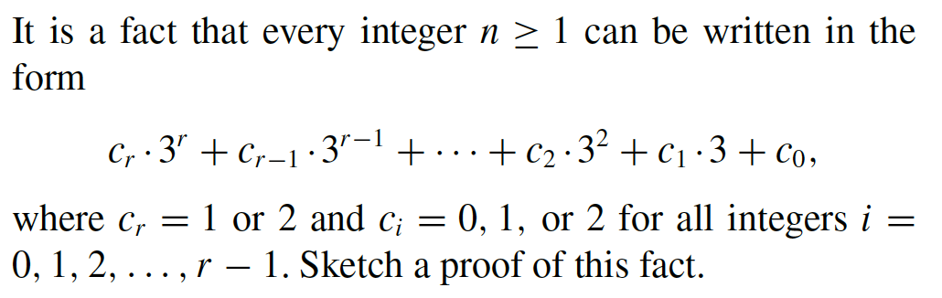 Solved It is a fact that every integer n >1 can be written | Chegg.com