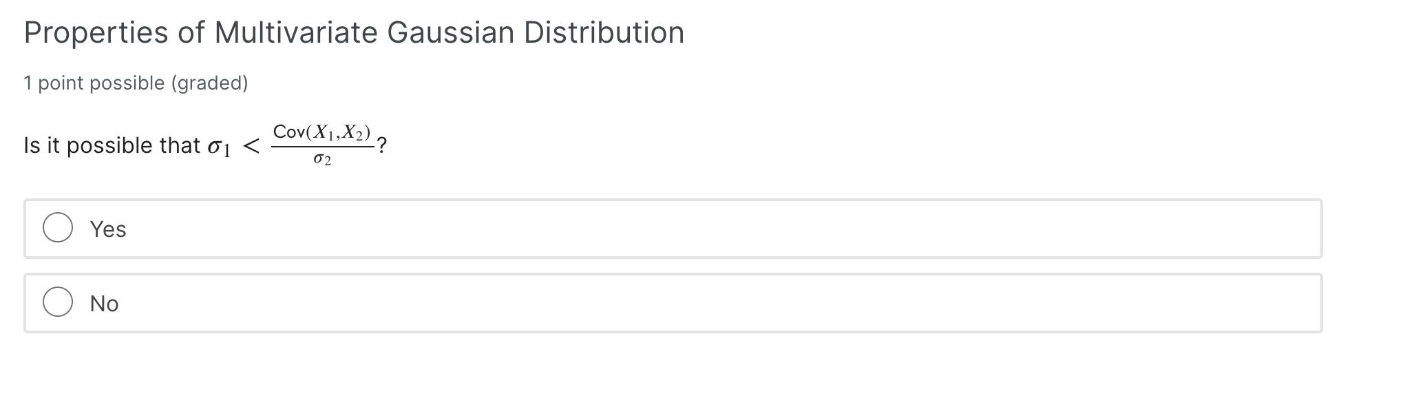 Solved Properties of Multivariate Gaussian Distribution 1 | Chegg.com