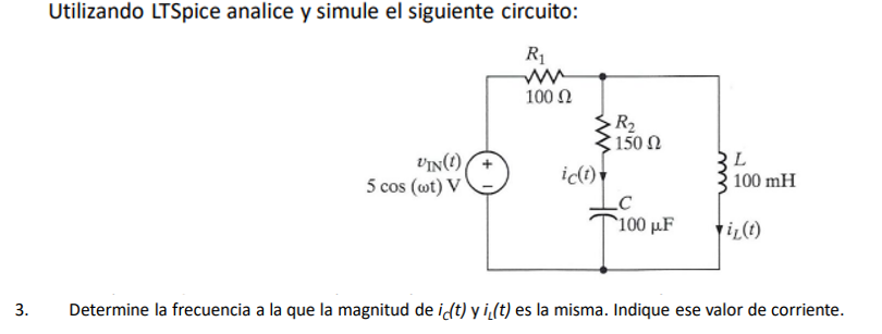 Solved Utilizando LTSpice analice y ﻿simule el ﻿siguiente | Chegg.com