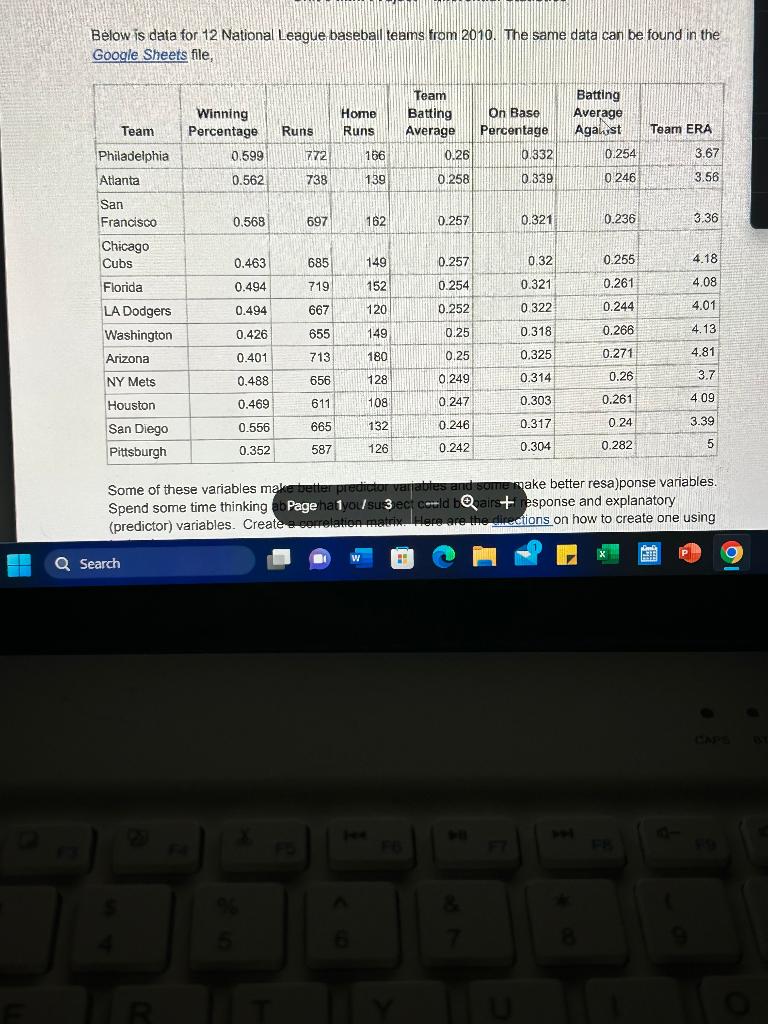 Some of these variables make better predictor | Chegg.com