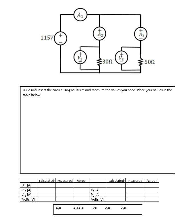 Solved Using Multisim to connect the circuit shown in each | Chegg.com