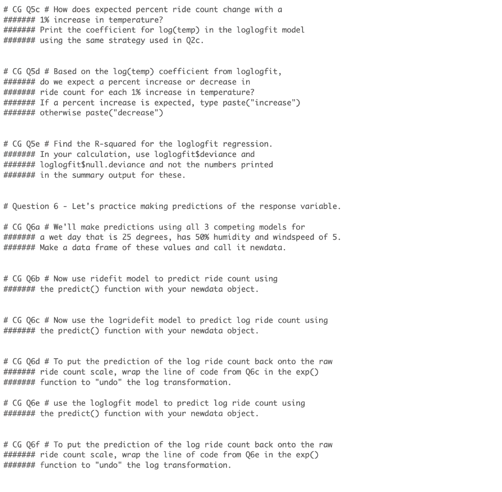 Solved \# CG Q0 \# Read the data file bikeshare.csv into R | Chegg.com