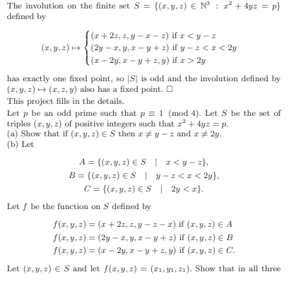 Solved The involution on the finite set | Chegg.com