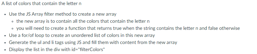 Solved Declare an empty array Add the color strings "red", | Chegg.com