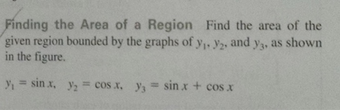 Solved inding the Area of a Region Find the area of the | Chegg.com