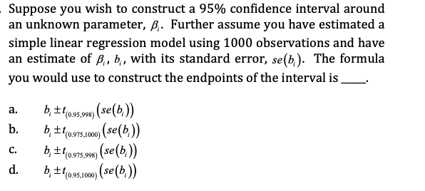 Solved Suppose you wish to construct a 95% confidence | Chegg.com