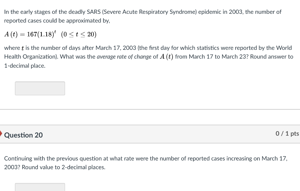 Solved In the early stages of the deadly SARS (Severe Acute | Chegg.com