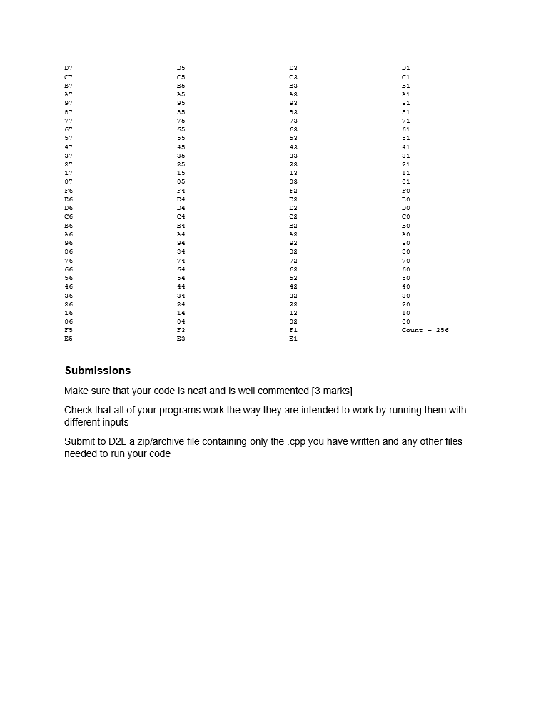Solved CPSC 1160: ASSIGNMENT 2[25 MARKS] Write a program | Chegg.com