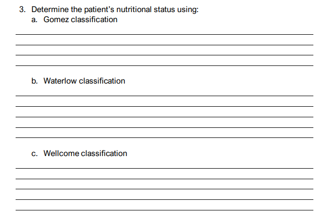 Solved Topic 3: Marasmus and Kwashiorkor Learning | Chegg.com