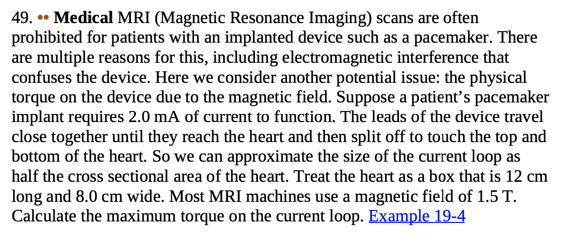 Solved 49. •• Medical MRI (Magnetic Resonance Imaging) scans | Chegg.com